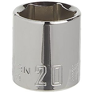 CRAFTSMAN Shallow Socket, Metric, 3/8-Inch Drive, 20mm, 6-Point (CMMT43580)