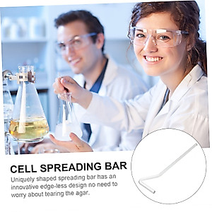 ULTECHNOVO Glass Cell Spreader, 4pcs Glass Coating Rod Glass Spreader Glass Diffuser Bars Professional Cell Spreaders Lab Glass Rod Tools Laboratory Spreader Cell Spreader