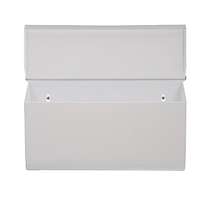 Architectural Mailboxes Woodlands Medium Capacity, Galvanized Steel Wall Mount Mailbox, White