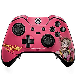 Skinit Decal Gaming Skin Compatible with Xbox One Elite Controller - Officially Licensed Warner Bros Harley Quinn Blowing Kisses Design