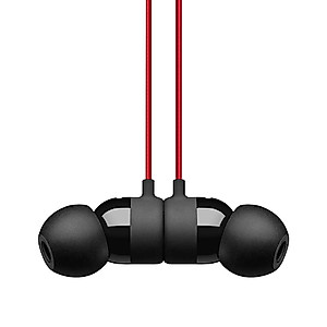 BeatsX Wireless Earphones - Apple W1 Headphone Chip, Class 1 Bluetooth, Black-Red (Renewed)