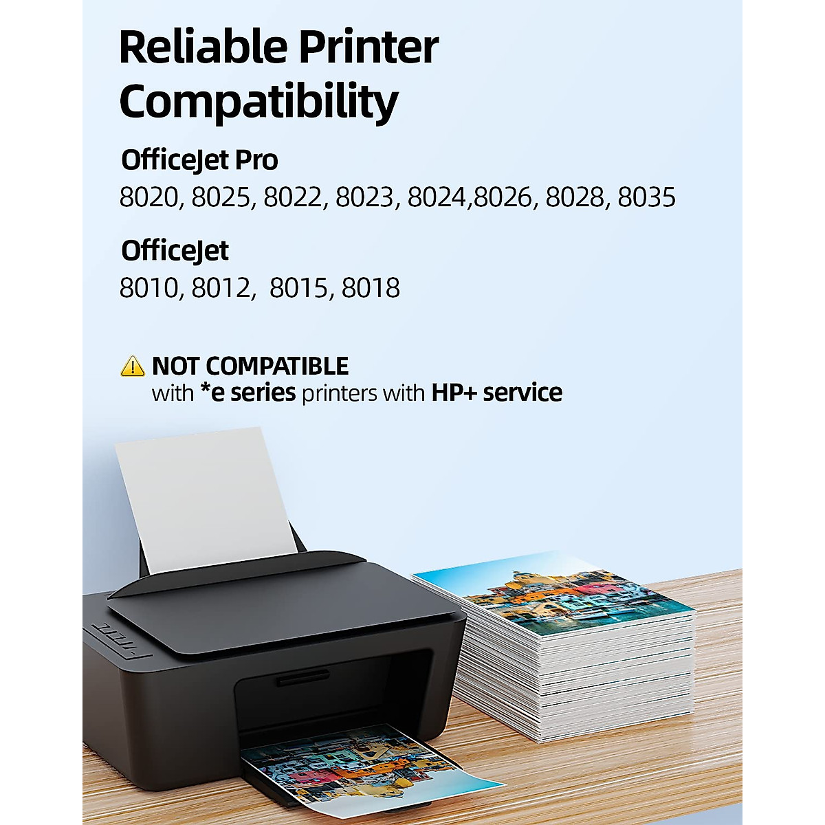 Compatible HP 910XL Ink Cartridges Combo Pack,High Yield,2 Black,Works with HP OfficeJet Pro 8020 8025 8025e 8035 8035e 8028 Printer, ,HP910XL,HP910