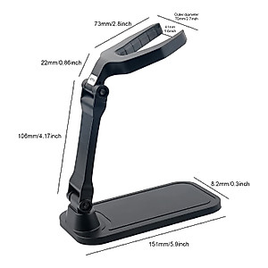 Universal Barcode Scanner Stand, VOTTAN Free-Installed Foldable Barcode Reader Hodlder Angle and Height Adjustable Hands Free Scanner Stand for Supermarkets Library Store Warehouse