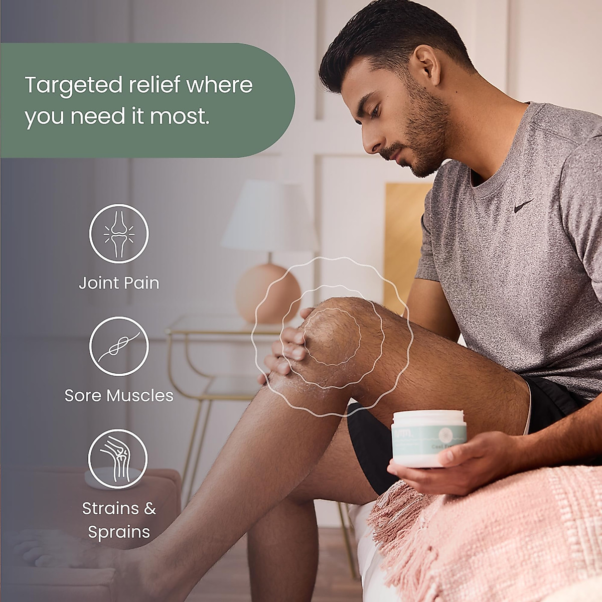 numm. Instant Pain Relief Gel, Cool Freeze, 6% Menthol, Citrus Mint Scent, 8oz, 1 Count