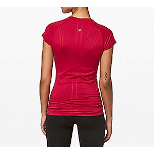 Lululemon Swiftly Tech Short Sleeve Crew (Dark Red, 6)