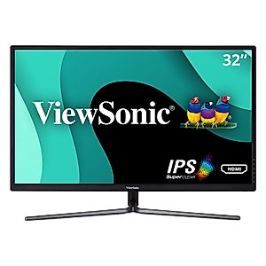 ViewSonic VX3211-2K-MHD 32in IPS 1440p LED Monitor HDMI, DisplayPort, VGA (Renewed)