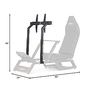 Next Level Racing F-GT Racing Simulator Cockpit and Monitor Stand Bundle