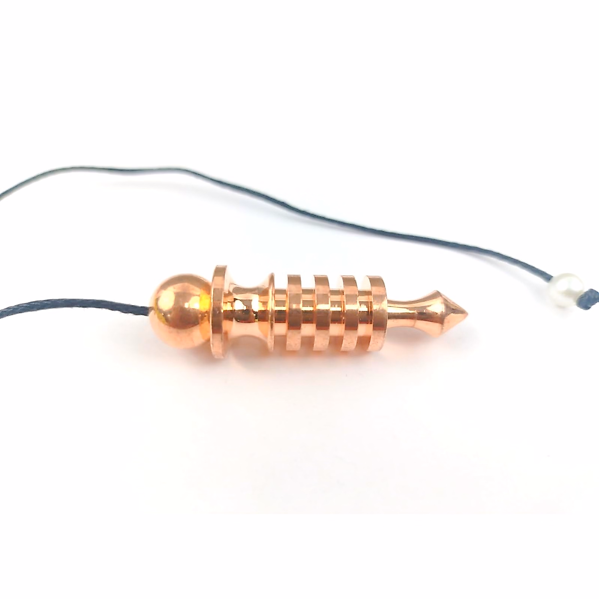 Jet 4 Isis Copper With chord Metal Pendulum Divine Healing Dowsing Spiritual Answer Meditation Cleansing