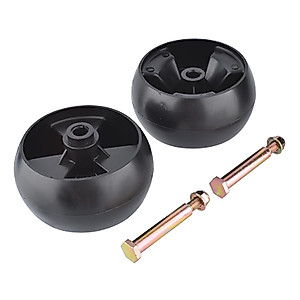 2 Pack Deck Wheel 734-04155 with Bolts Nuts Replaces 938-3056 Plus Locknuts for MTD Cub Cadet Troy Bilt 112-0677