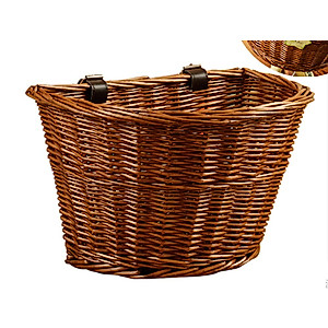 Bike Basket Bicycles Cane Rectangular Basket Adult Bicycle Cargo Basket Hand-Woven