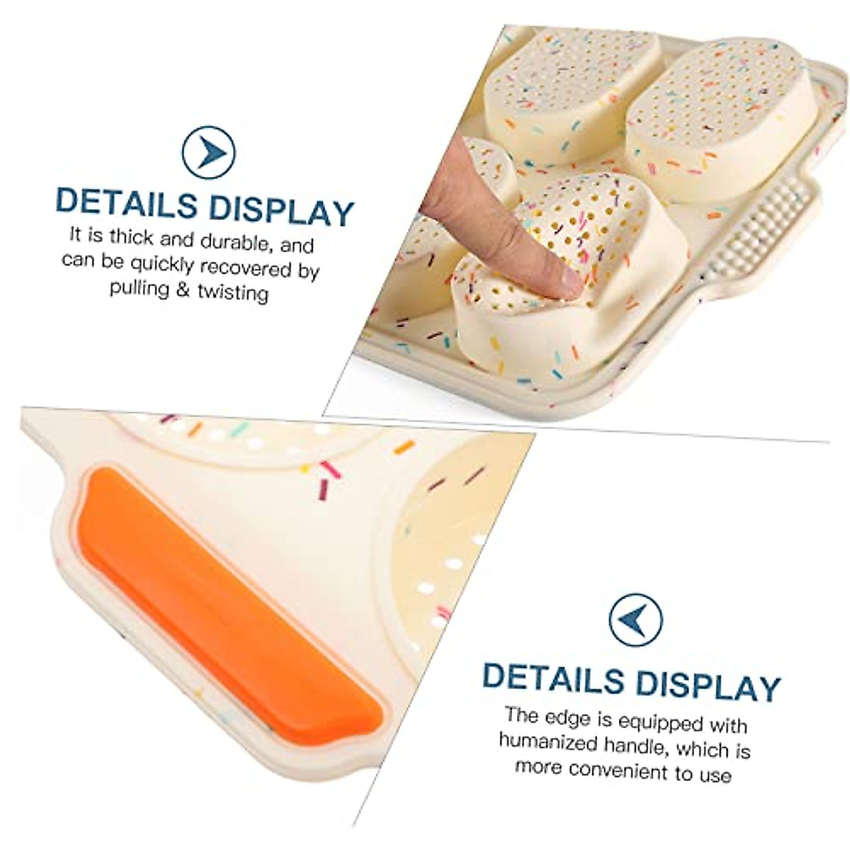 SOLUSTRE 1pc Color Baking Mold Cookie Cake Pan Pudding Kitchen Baking Tray French Bread Pan Silicone Baking Pan Baking Accessories Bread Loaf Pan Silicone Fondant Silicone Loaf Pan Candle