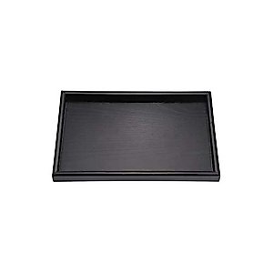 Wood Serving Tray, Rectangle Shape Solid Wood Tea Coffee Snack Food Meals Serving Tray, Plate Restaurant Trays(25*18*2cm)