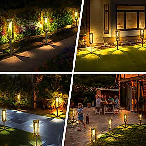 COXSENI Solar Pathway Lights Outdoor 6 Pack, Bright Solar Path Light Outside Waterproof, Solar Garden Decorative Solar Powered Landscape Lights for Walkway Driveway Lawn Patio Sidewalk Yard Decor