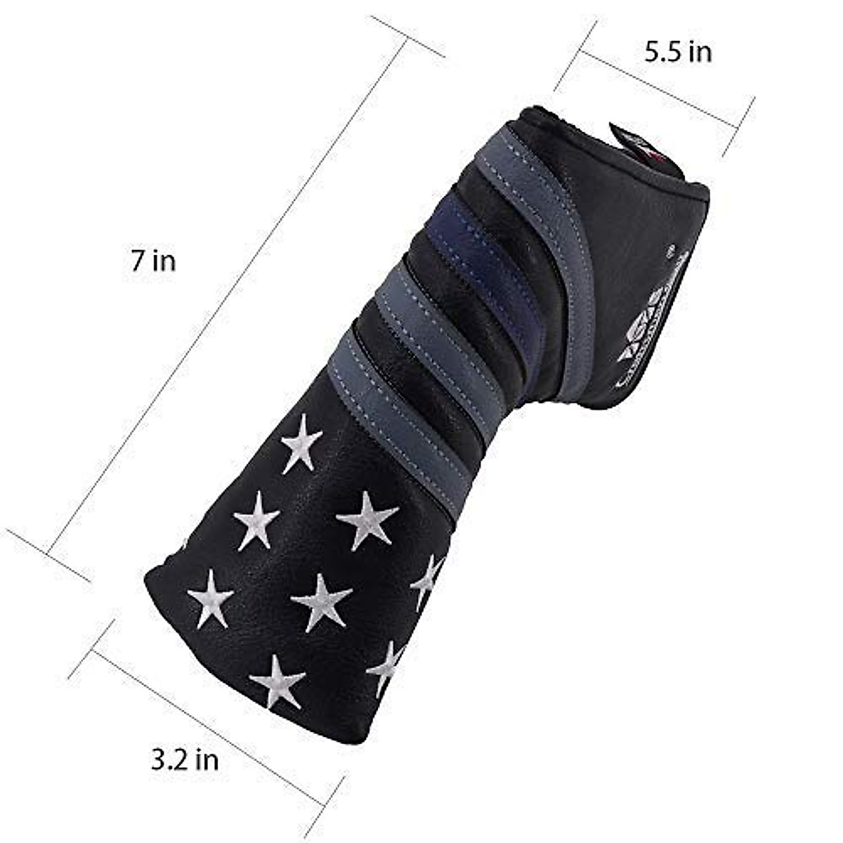 Craftsman Golf Blue Strips Golf Putter Blade Head Cover Headcover Magnetic Closure for Scotty Cameron Odyssey