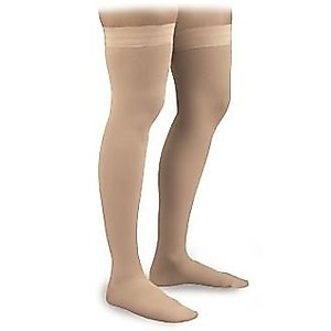 Activa Graduated Therapy Unisex Thigh Highs w/ Uni-Band Top 20-30 mmHg Large Black - H3263