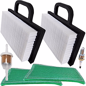 2 pack 499486S 698754 Air Filter for Briggs Stratton 499486 Lawn Mower Air Filter Cartridge, for BS 18-26 HP Intek V-Twins Engine Air Cleaner