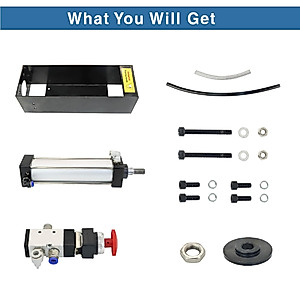 Pneumatic Cylinder Can Crusher – Air Powered Countertop –Aluminum Can Crushers for Recycling – For 12oz,16oz Aluminum Soda Bear Tall Tin Cans – Heavy Duty Automatic Efficient Smasher…