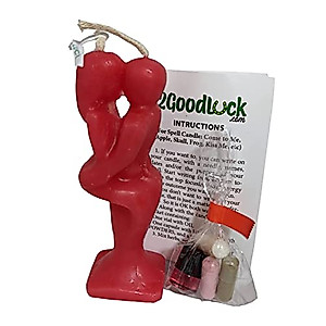 Red Come to Me Candle Kit - Love Drawing Ritual - Spell * KIT Vela Ven a Mí, Endulzamiento - Rituales Y Hechizos.