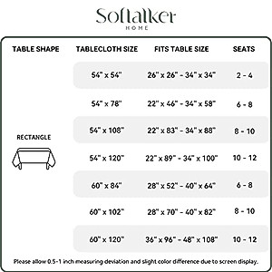 Softalker Gingham Checkered Rectangle Tablecloth - Waterproof Buffalo Plaid Table Cloth Stain Resistant Washable Polyester Table Cover for Holiday/Dining/Party - Black and White, 60 x 84 Inch