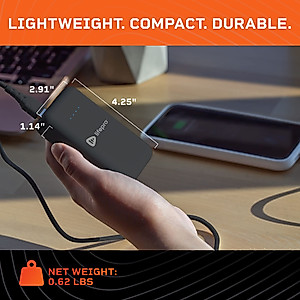 LifePro Portable Powerbank for AllevaRed, AllevaRed Pro, & BioRecover - Long-Lasting 15,000 mAh Compact Battery Pack with USB 3.0 & Special 12V DC Output Port for Use with Your Wellness Gear!