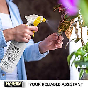 HARRIS Professional Spray Bottle 32oz, All-Purpose for Cleaning and Plants with Clear Finish, Pressurized Sprayer, Adjustable Nozzle and Measurements