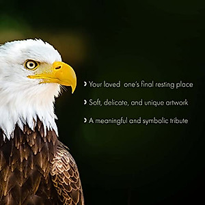 Eagle Cremation Urn - Urns for Ashes Adult Male for Funeral, Burial, or Niche Cremation Urns for Adult Ashes - American Eagle Urns for Human Ashes Large, XL or Keepsakes