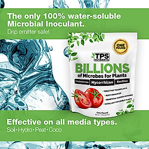 TPS Billions Concentrated Microbial Root Enhancer, 100% Water-Soluble with Mycorrhizae, Bacteria and Trichoderma, 8 oz (1/2 Pound)