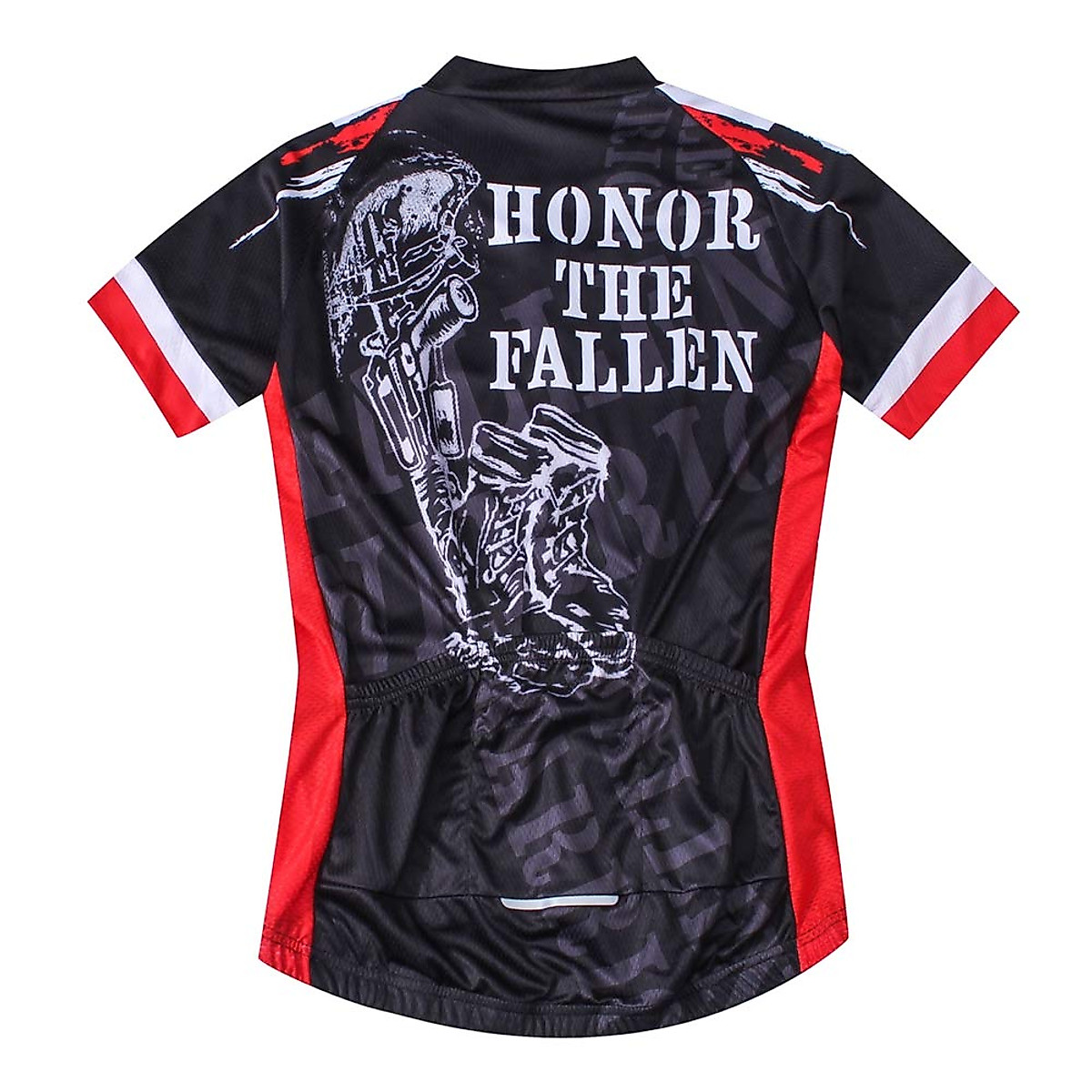 Shenshan Cycling Jersey Men USA Bike MTB Bicycle Wear Cycling Clothing Black Red XXL
