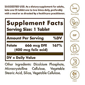 Solgar - Folic Acid, 400 mcg