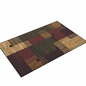 Mohawk Home Alliance Modern Geometric 5' x 8' Area Rug - Red - Perfect for Living Room, Dining Room, Office