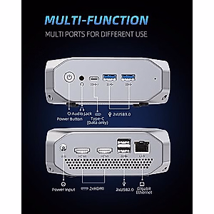 Ubuntu Linux Mini PC, AMD A9 9400 (up to 3.2 Ghz) Mini Computers, 8GB RAM 128GB SSD, Micro Desktop Computer PC with Dual 4K HDMI, 2.4G/5G Dual WiFi Bluetooth 4.0 Type-C USB 3.0 Linux Mini PC