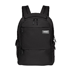 Ridge The Commuter - Weatherproof Backpack | Travel Backpack with Laptop Holder | Work Backpack | Weather Proof, RFID Blocking Nylon Backpack | Black