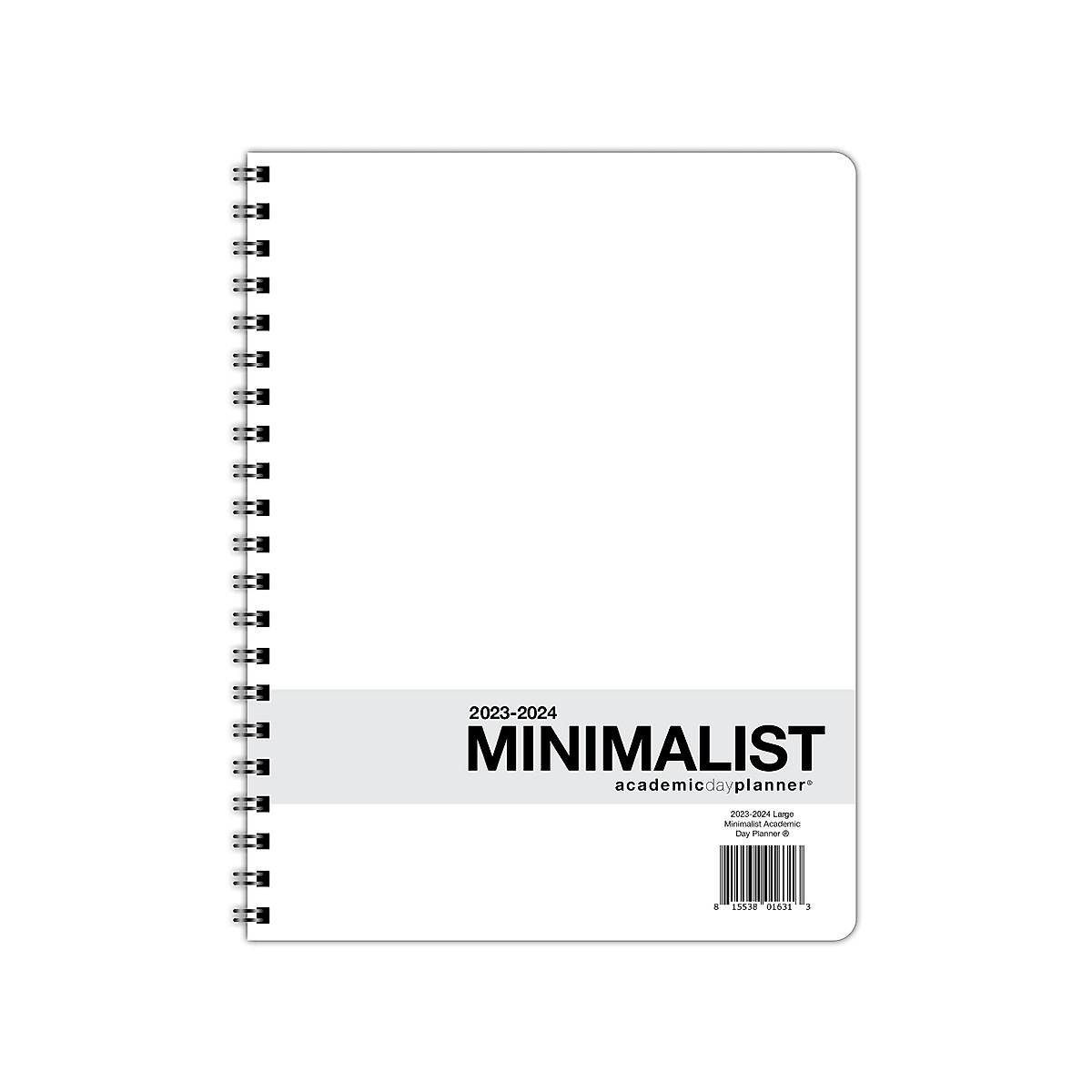 Dated Minimalist DayPlanner - 12 Monthly Calendar Overview, to-do Lists, Weekly and Daily Planning (8.5 by 11 inches), 2023-2024 Minimalist