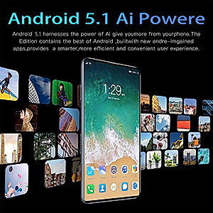 7-Inch IPS Display Screen HD Tablet WiFi Bluetooth Android Voice Call Game Working Tablet,WiFi,2GB RAM+16GB ROM,4000mAh Battery, Android 5.1 System (White)