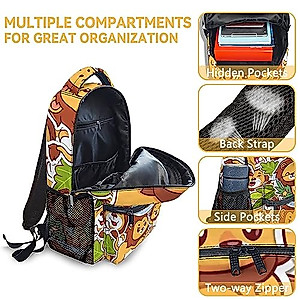 Homexzdiy Lion Backpack for Kids Girls Boys, 16" Yellow Backpacks for School, Cute Lightweight Bookbag for Children Teens