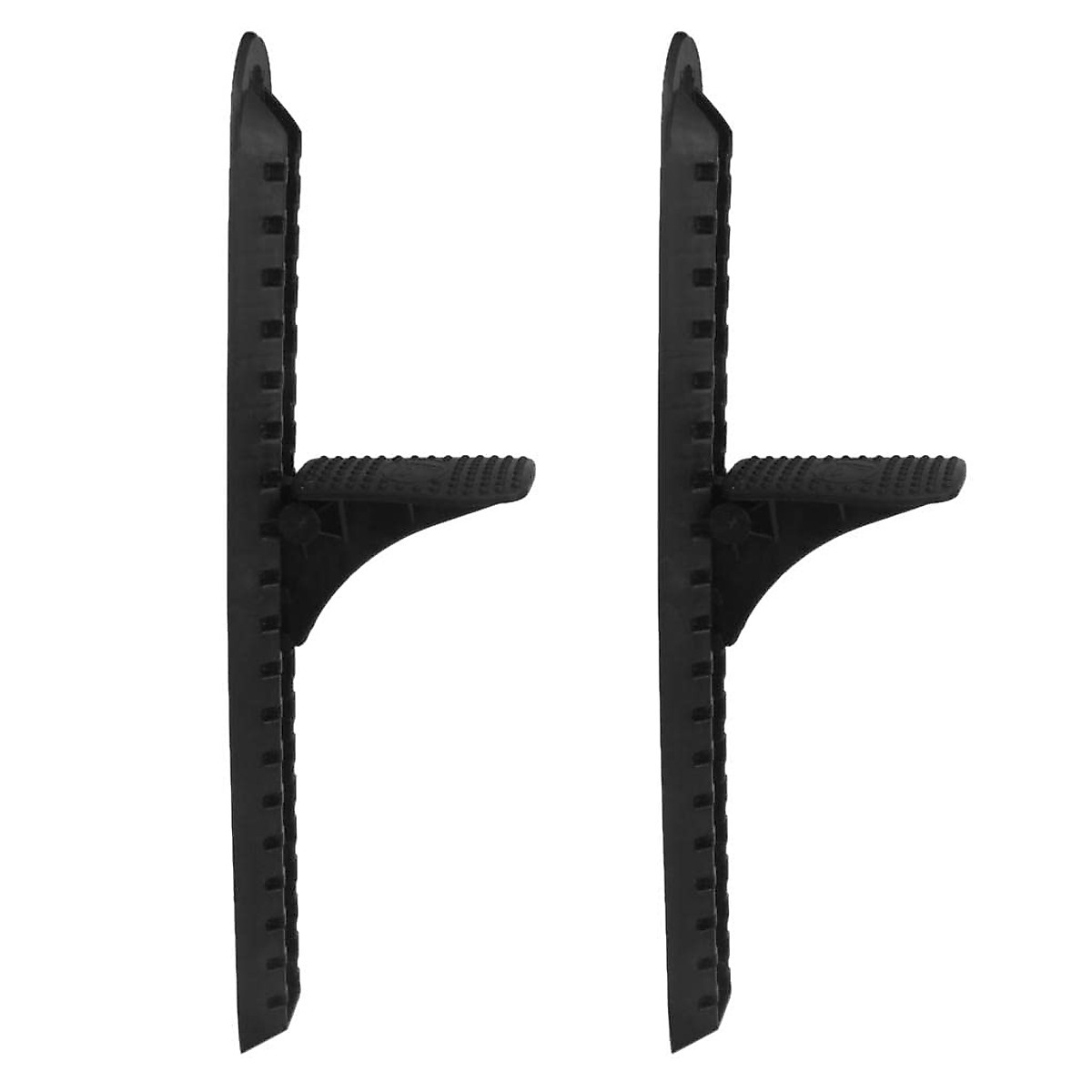 MonkeyJack 2 Pieces/Set 18" Long Lightweight Black Nylon Sit-in & Sit-on Kayak Foot Brace Pedal with Screws