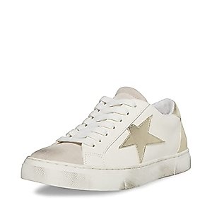 Steve Madden Women's Rezume Sneaker, White, 8.5