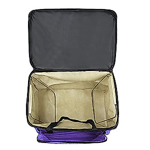 Large Capacity Art Supply Storage Bag with Straps, Waterproof Art Craft Drawing Supplies Storage Tote Bag Portable Travel Craft Bag, Storage Craft Bag for Crafts, Sewing, Paper, Art, Desk, Canvas