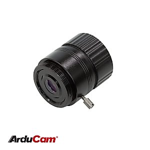 Arducam Lens for Raspberry Pi HQ Camera, Wide Angle CS-Mount Lens, 6mm Focal Length with Manual Focus