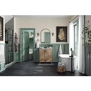 Pimentel Vanity Modern Bath Ceramic Sink, 30-INCH X 19-INCH X 34-INCH Color Oak Elegance