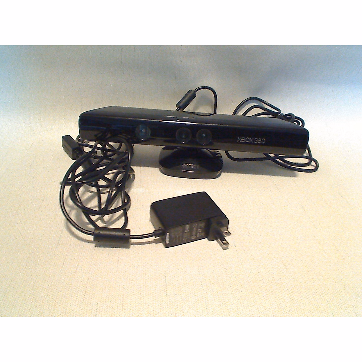 XBOX 360 Microsoft Kinect Sensor Bar Only Black 1414 Wired Motion Sensor Camera