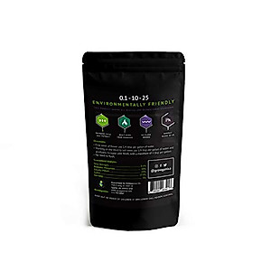 Organic Bloom Booster, Incredible Bulk 0.1-10-25. Organic Vegan Plant Food (1lb)