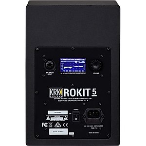 KRK ROKIT 5 G4 5" 2-Way Studio Monitor (Pair) Bundle with Mackie Big Knob Monitor Controller, 2x Pads 2x TRS-XLR Cable
