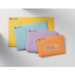 Avery Printable Return Address Labels with Sure Feed, 0.5" x 1.75", Matte Clear, 2,000 Blank Mailing Labels (05667)