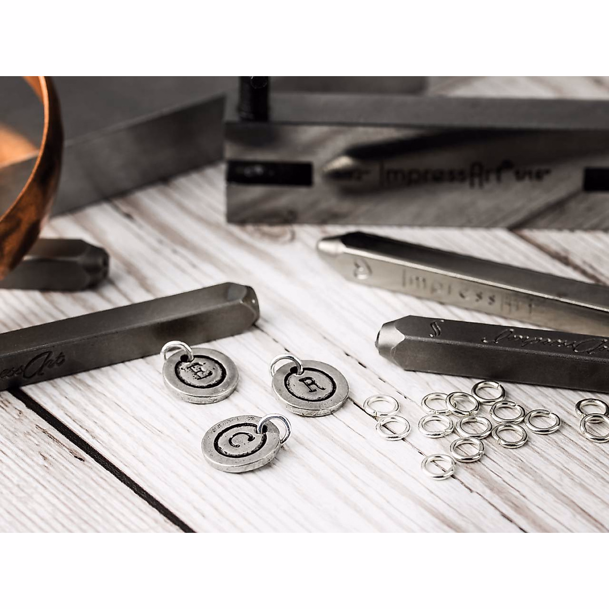 ImpressArt Large Drop Border Pewter Stamping Blank Clearance