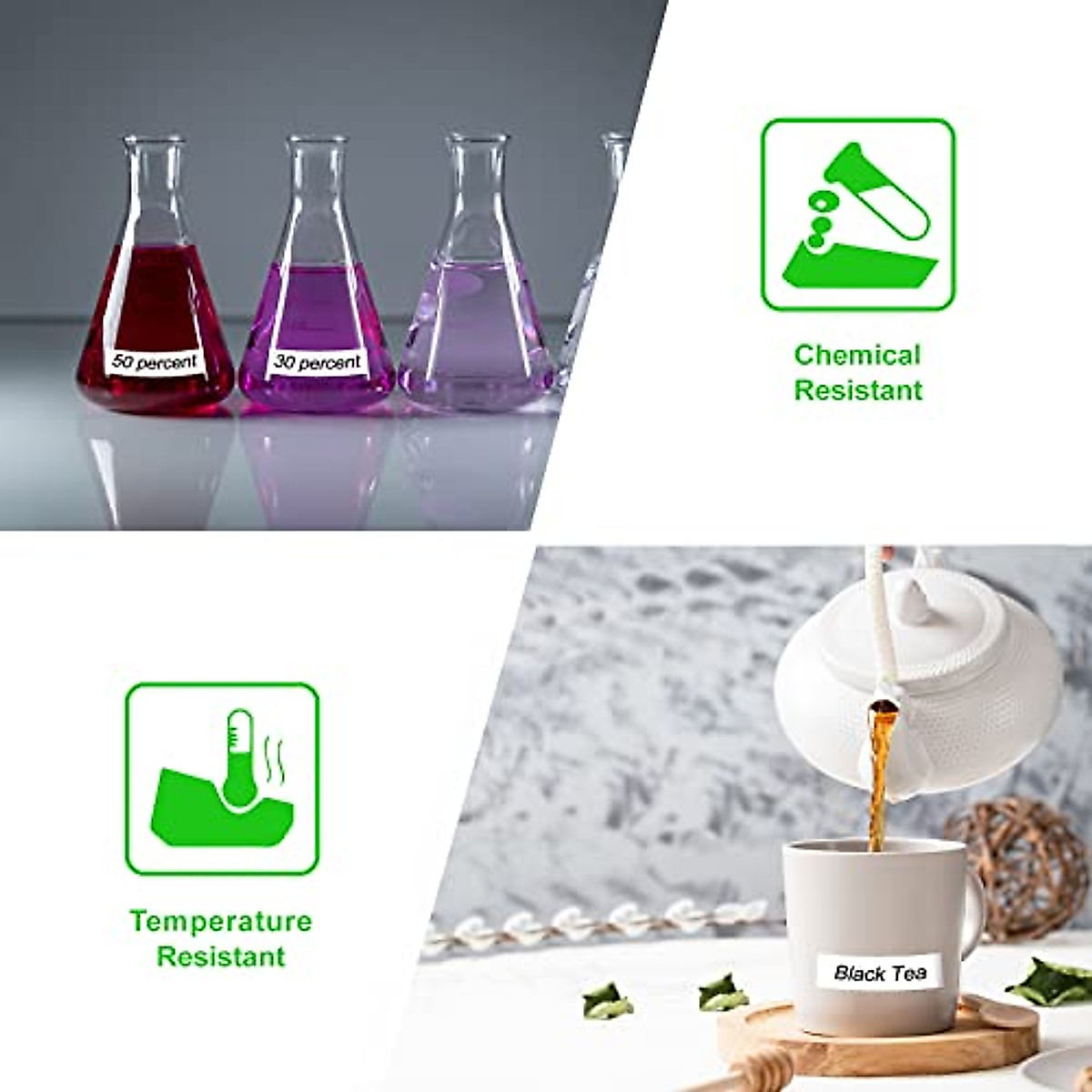 Nodisem Compatible Label Tape Replacement for Brother P-Touch M Tape 12mm 0.47 Inch White M231 MK231 M-231 M-K231S 12mm 0.47 Inch Black on White use for Brother Label Maker PT 80 90 65 M95 3-Pack