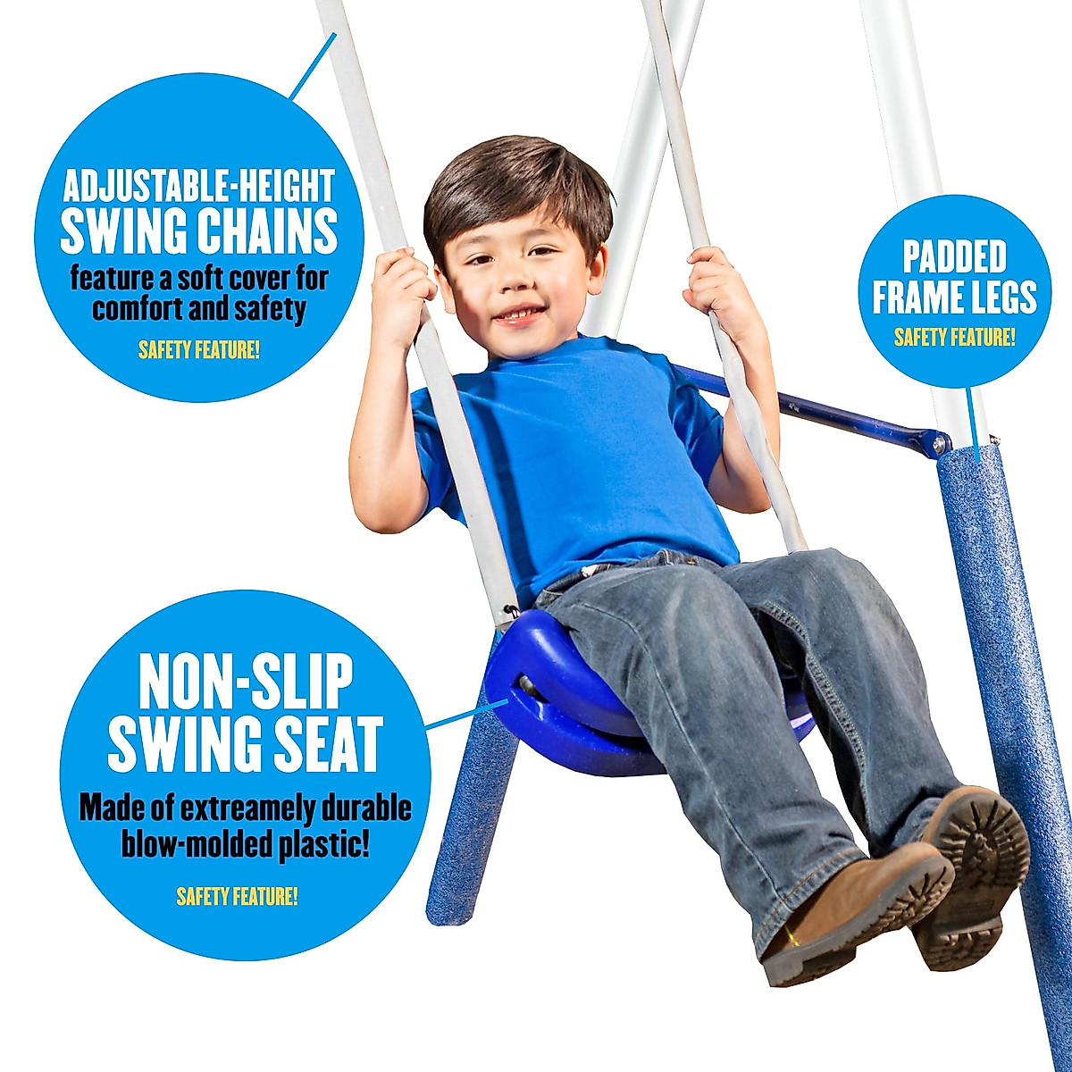 XDP Recreation Surf N Swing'in Swing Set, Gray