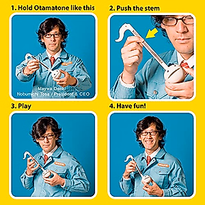 Otamatone Japanese Electronic Musical Instrument Portable Music Synthesizer from Japan by Maywa Denki Studio Best-Selling, Award Winning, Educational Fun Cool Gift for Children, Teens & Adults - Blue