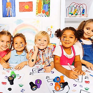 24 Pcs Toy Inspired Story Themed Stampers, Toy Inspired Story Birthday Party Supplies Favors, Classroom Rewards Prizes, Goody Bag Treat Bag Stuff for Toy Inspired Story Birthday Party Gifts