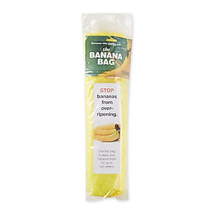 RSVP International Food Safe Nylon Banana Freshness Storage Bag, 11.5x13.75", Yellow